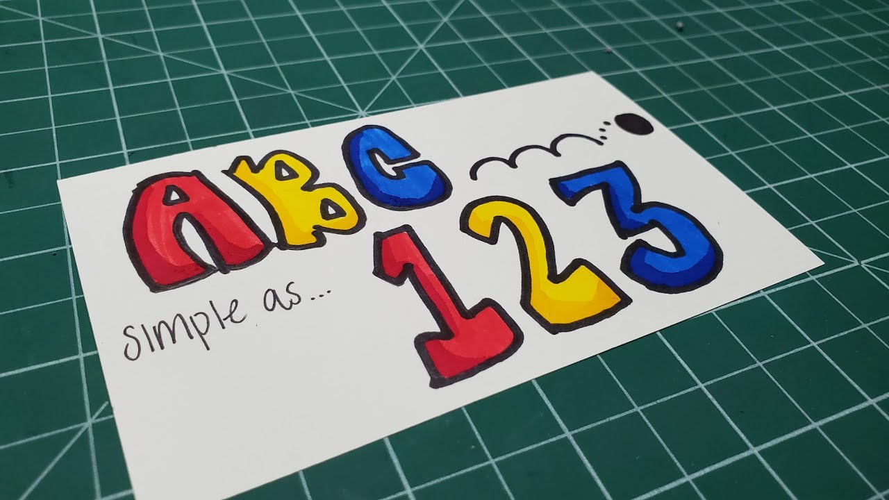 Index Card Art | Simple | Thelisha Sketches & Colors - YouTube