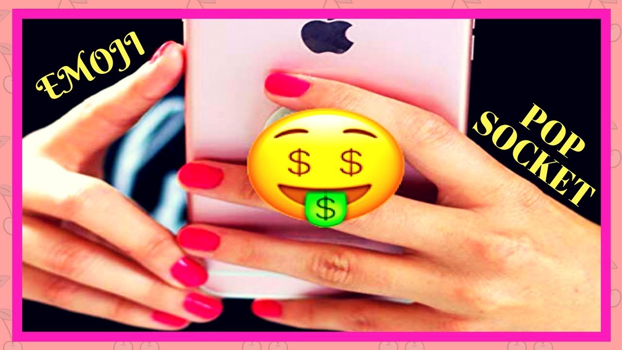 Emoji Pop Socket DIY | Phone holder - YouTube