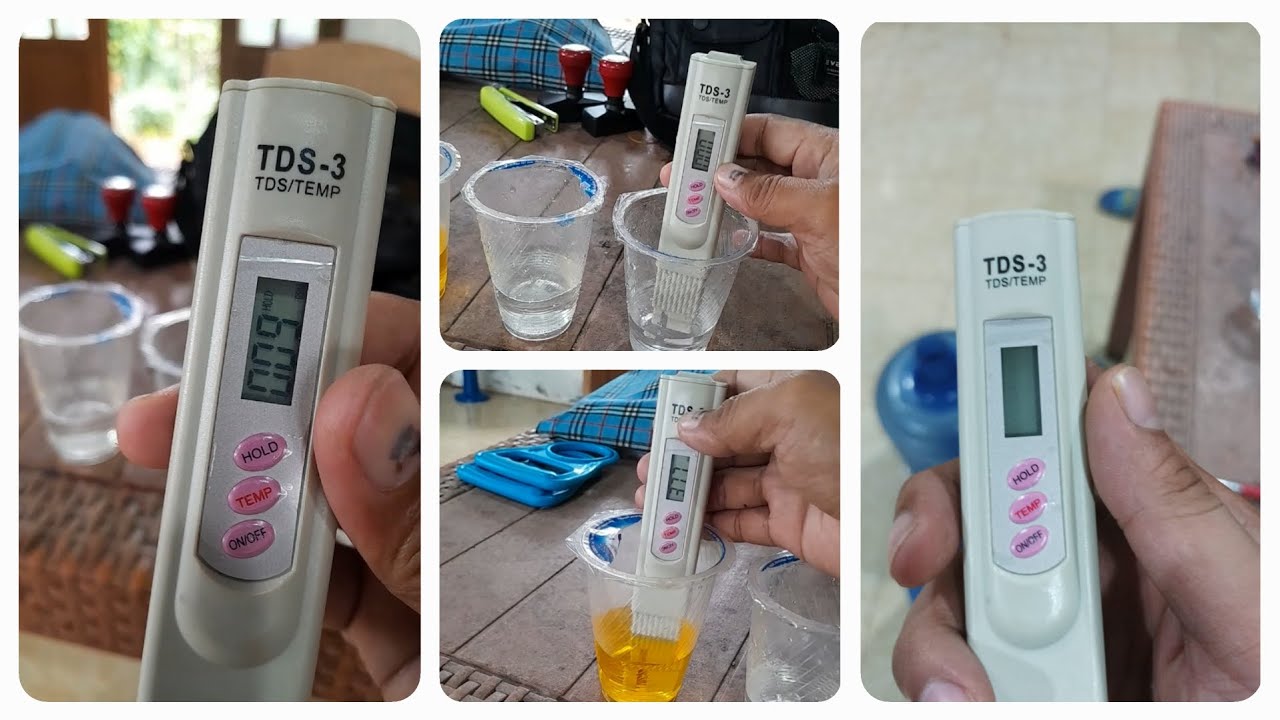 CARA CEK KUALITAS AIR || CARA MENGGUNAKAN TDS || TUTORIAL MENGGUNAKAN TDS || FUNGSI TDS - YouTube