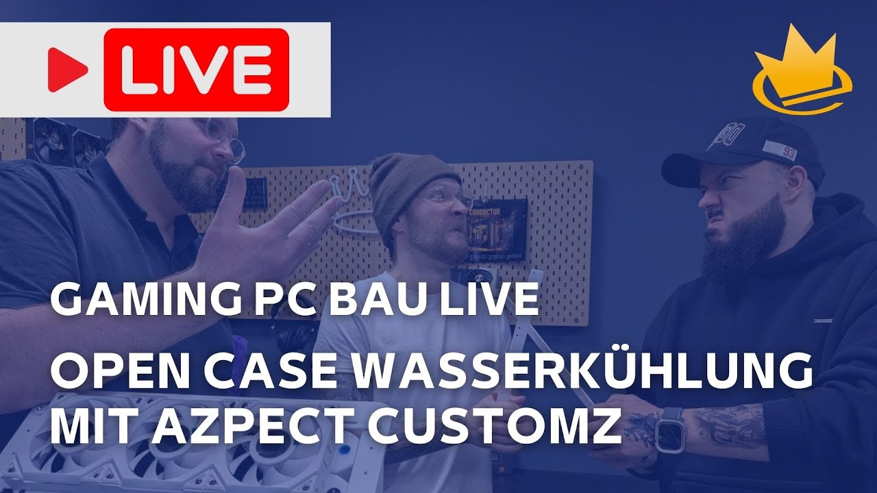 7950X & RTX 4080 - Open Case Gaming PC Bau mit Azpect Customz! - YouTube