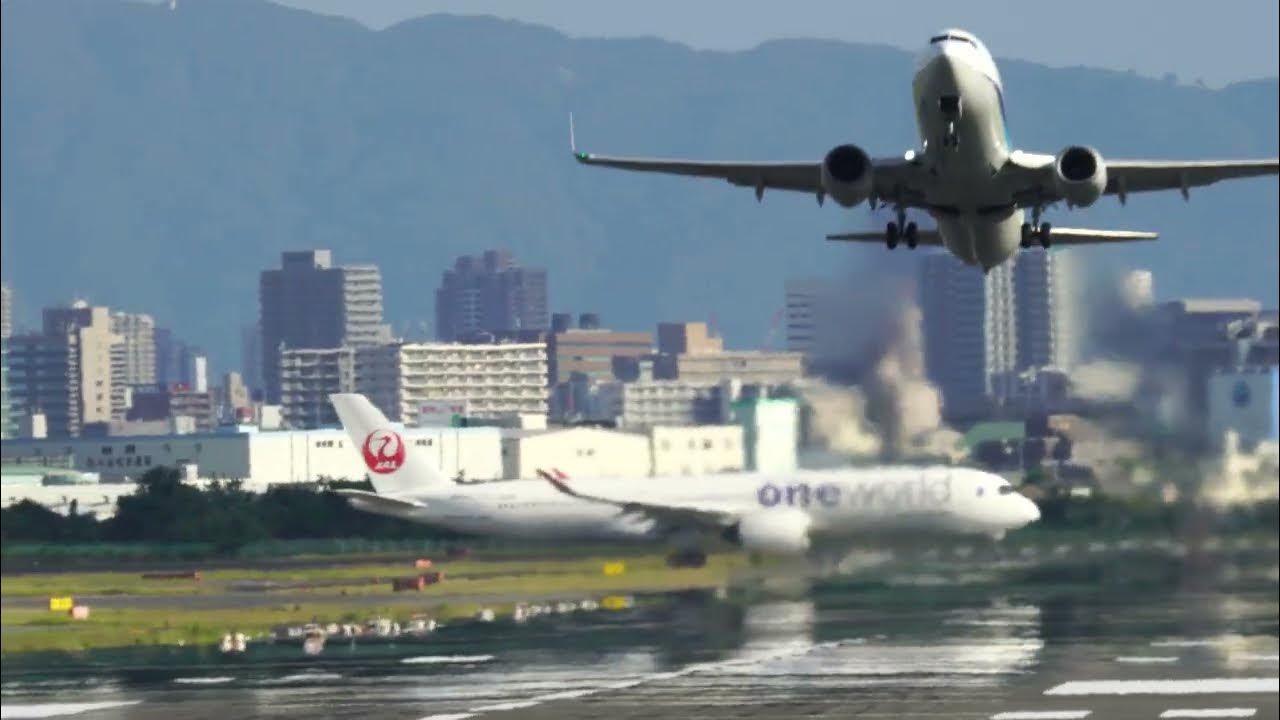 2023-10-6伊丹空港 Runway32LTakeoff JAL A350-900 #飛行機 #伊丹空港＃JAL#a350-900#sony α7r3#シグマ150-600 - YouTube