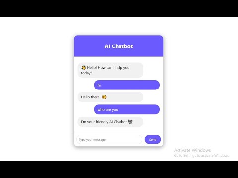 Live: How to Build an AI Chatbot using html css & javascript - YouTube