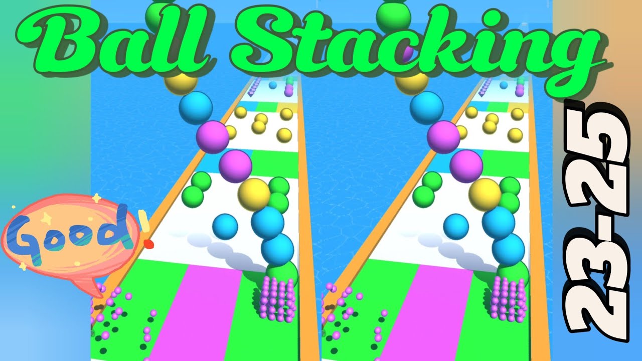 BALL STACKING gameplay |Level- 23-25| #mobilegameroom #stackball # ...
