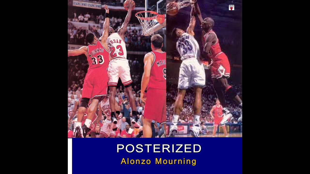 MICHAEL JORDAN "Posterized Alonzo Mourning" #highlights #mj #airjordan ...