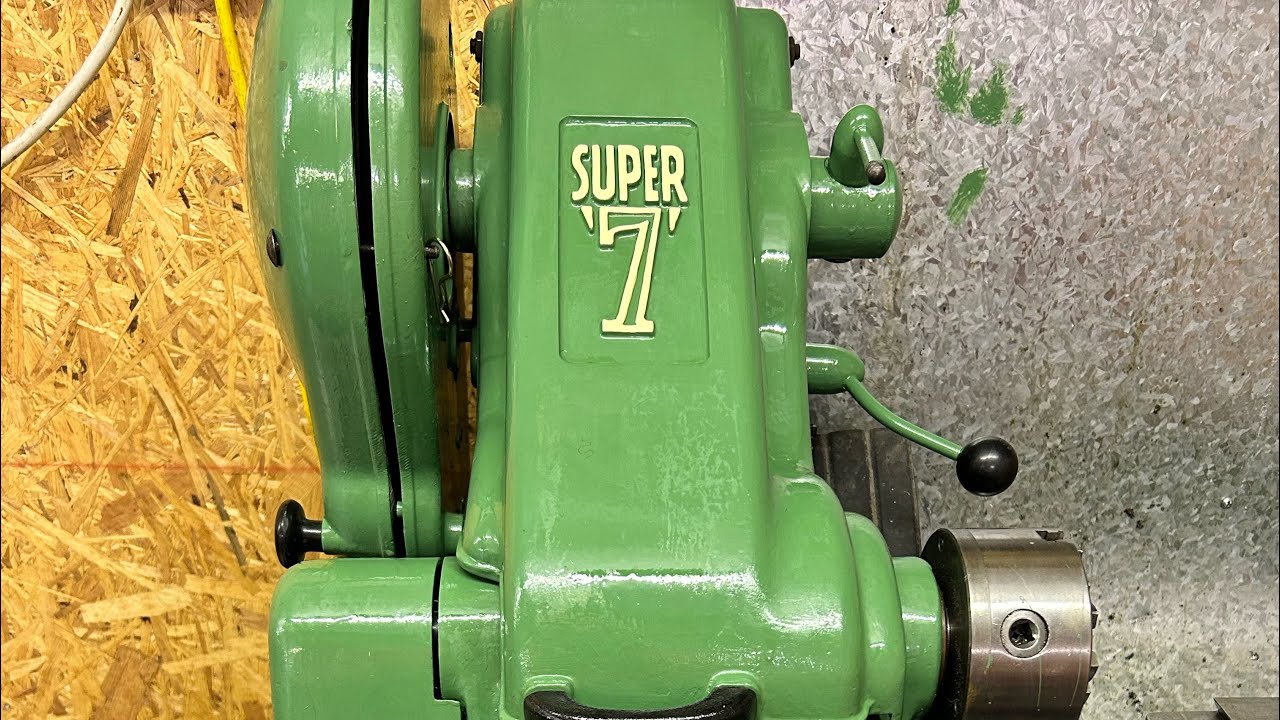 Myford super 7 lathe cover repairs and re paint - YouTube