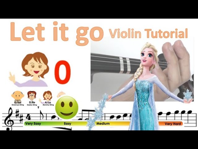 Beginner Violin Let It Go Frozen