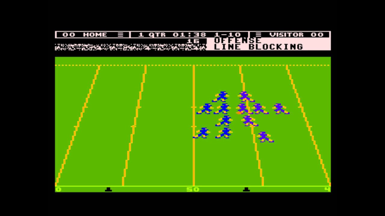 Touchdown Football for the Atari 8-bit family - YouTube