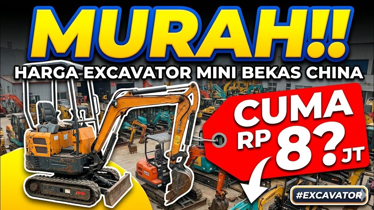Murah !! Harga Excavator Mini Bekas China #excavator - YouTube