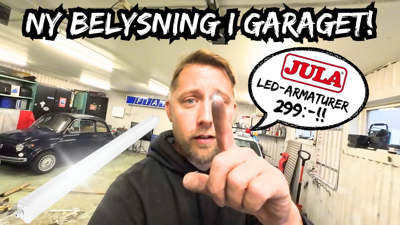 NY BELYSNING I GARAGET! | JULA LED-armaturer | Är dom något att ha ...