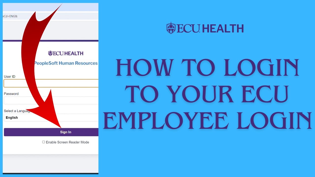 How to login To Your ECU Employee Account ?? - YouTube