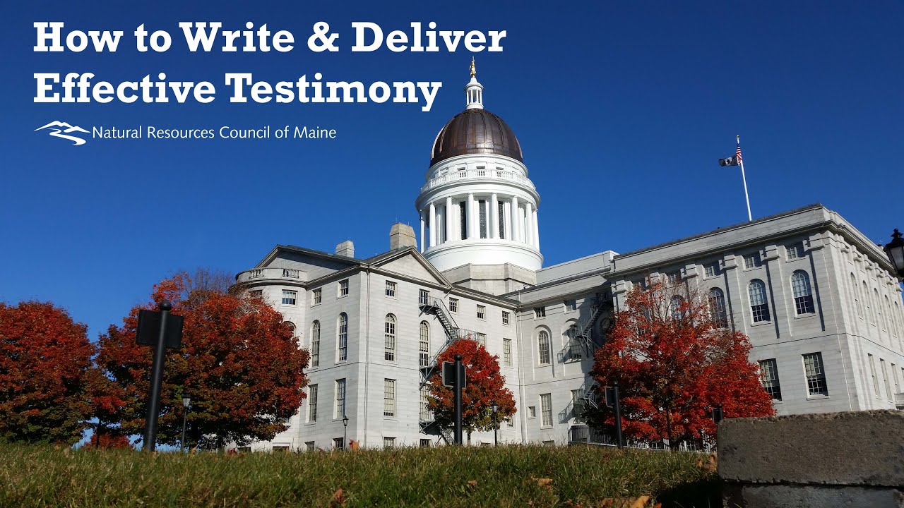 How to Write & Deliver Effective Testimony - YouTube