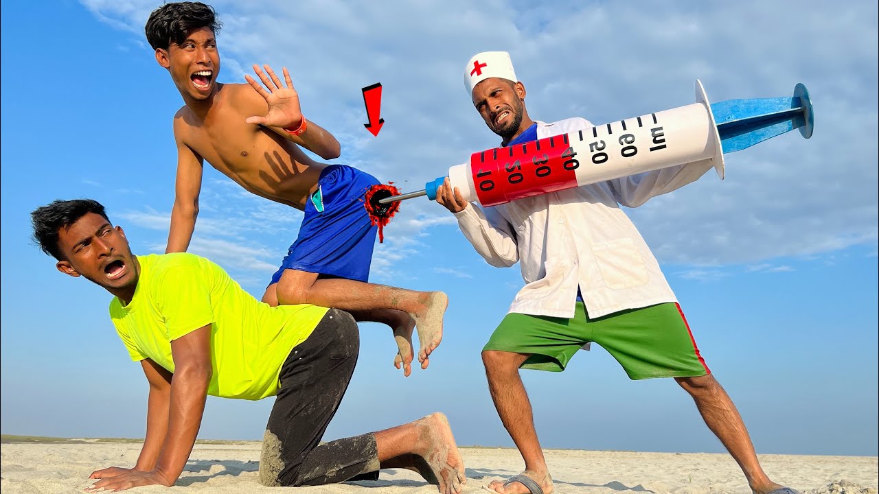 Must Watch New Funny Comedy Video 2022 Doctor Funny Injection Wala Comedy Video E-85 Fun Comedy ...