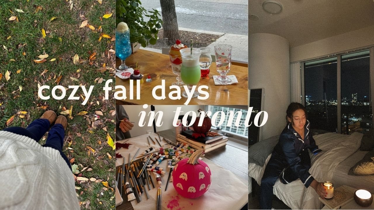 productive fall days in toronto | new hair, DIY jewelry, & cozy coffee shops - YouTube