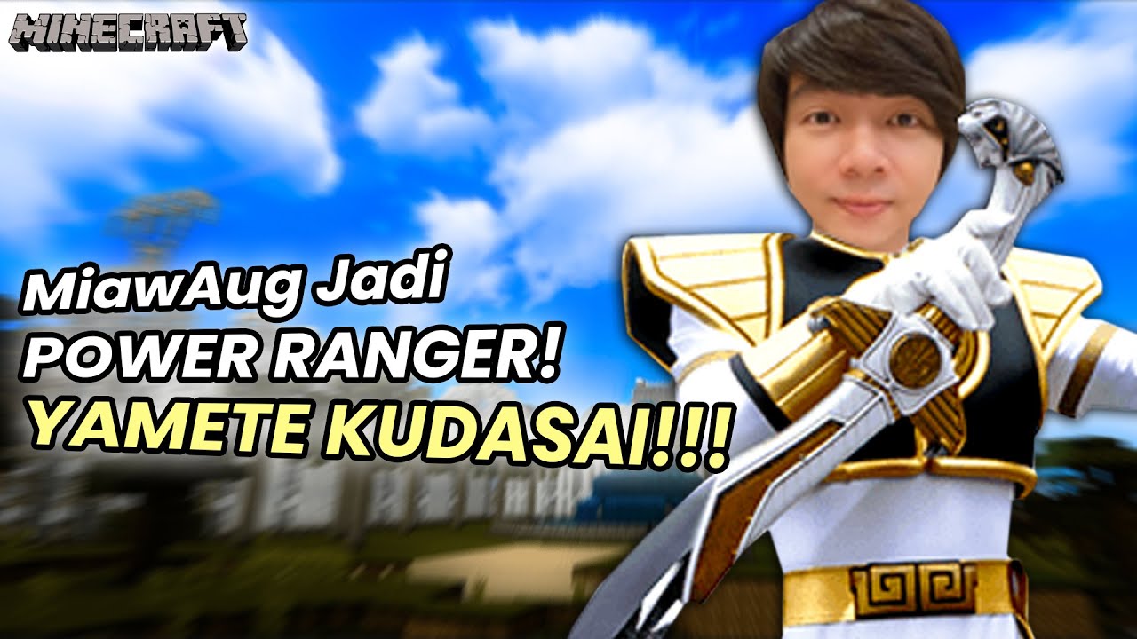 MIAWAUG JADI POWER RANGERS PUTIH DI MINECRAFT?!! POWER RANGERS MIAWAUG ...