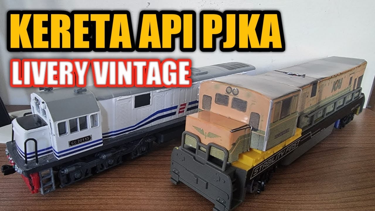 Rolling Miniatur Kereta Api Livery Vintage PJKA CC201 - YouTube