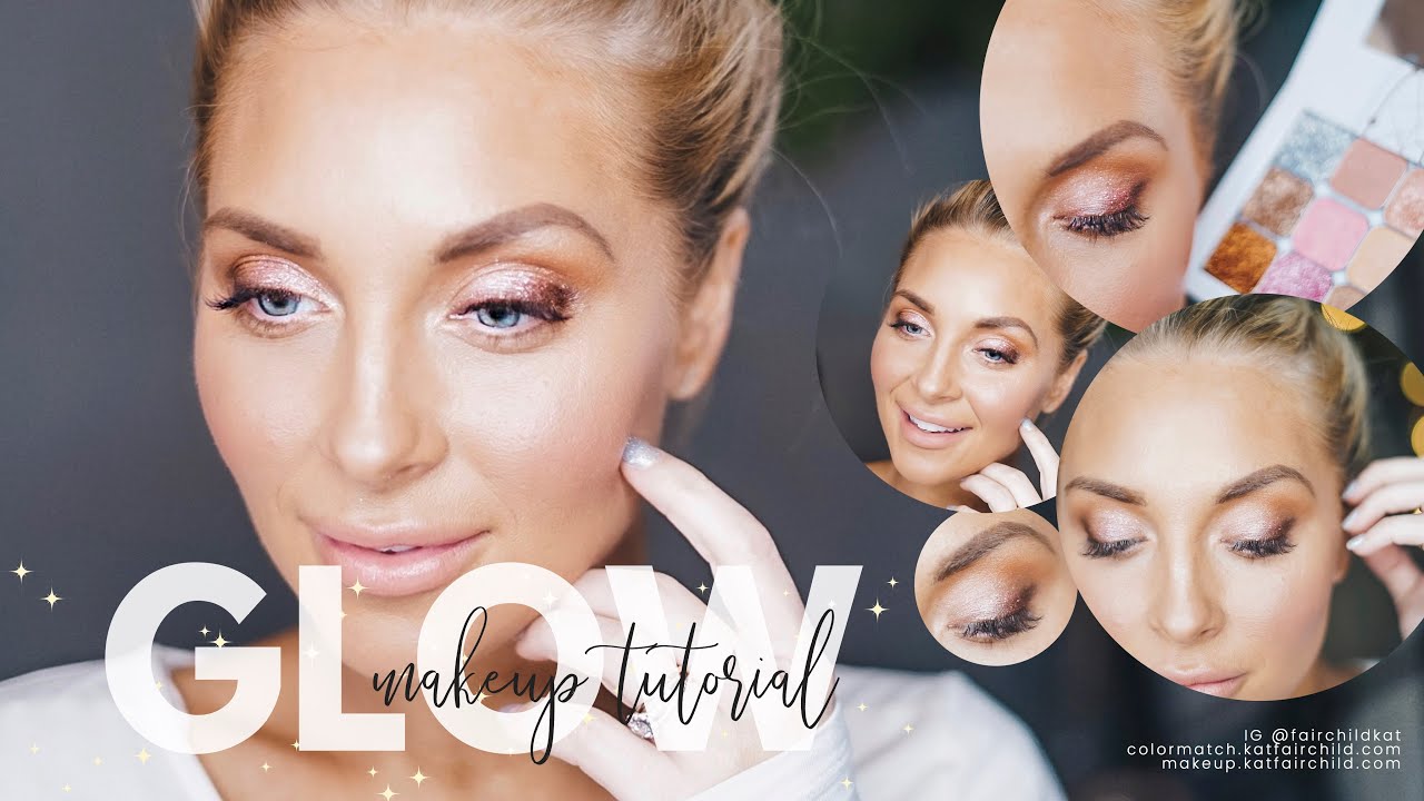Glowing Foundation & Eyeshadow Tutorial - YouTube