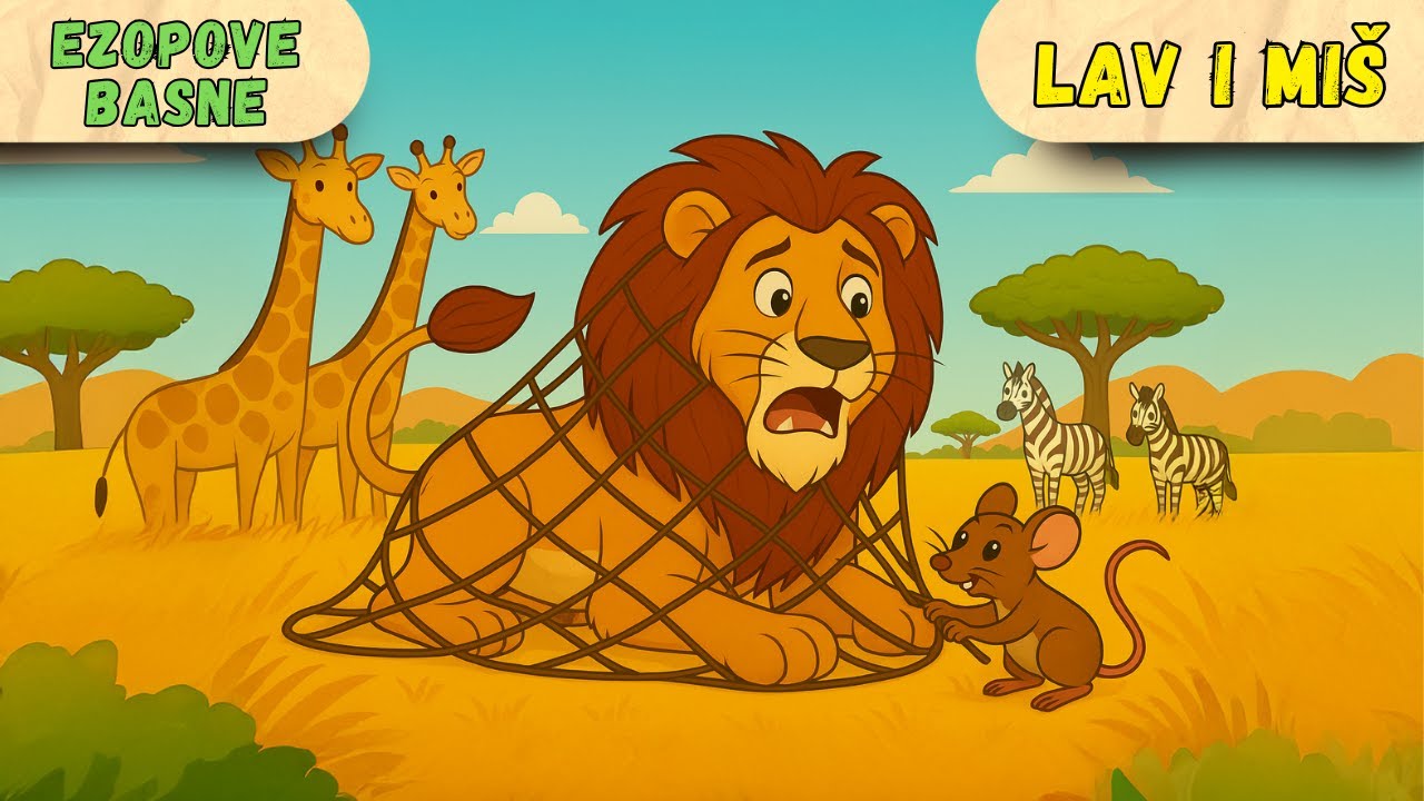 Lav i Miš: Ezopova Basna o Ljubaznosti, Hrabrosti i Neočekivanom ...