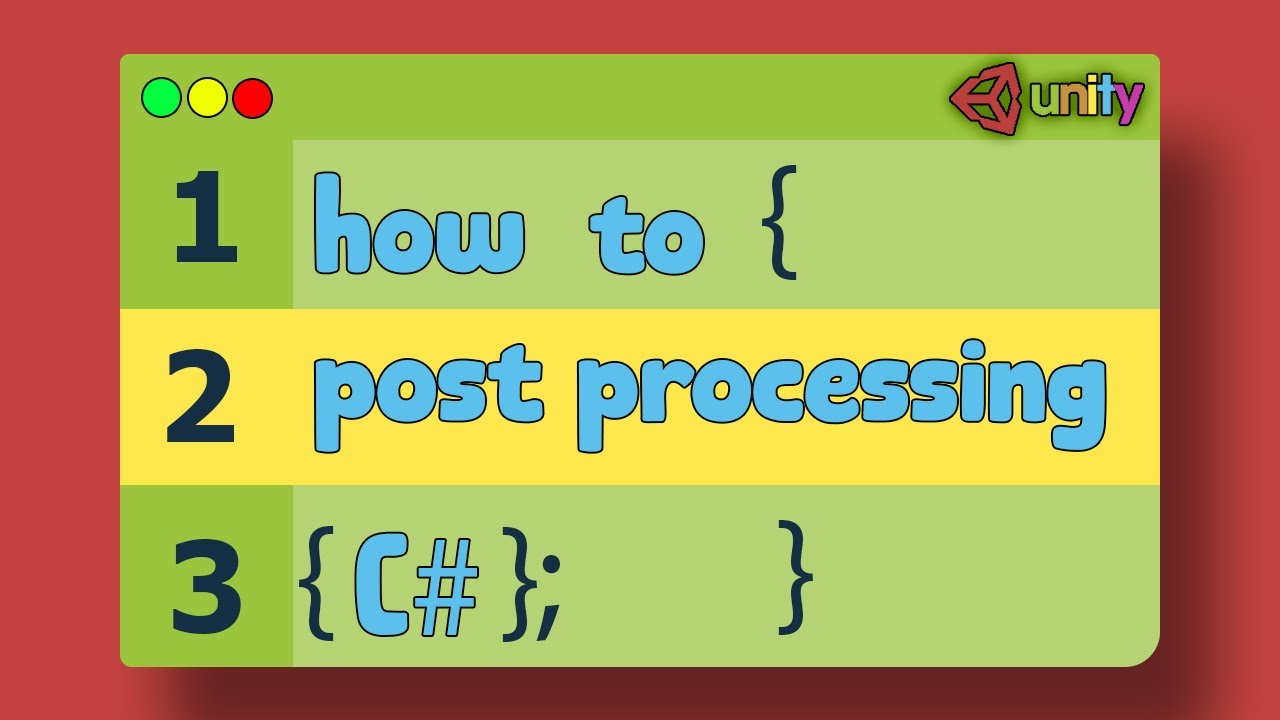 Unity How To C# - Post Processing ( EP: 6 ) - YouTube