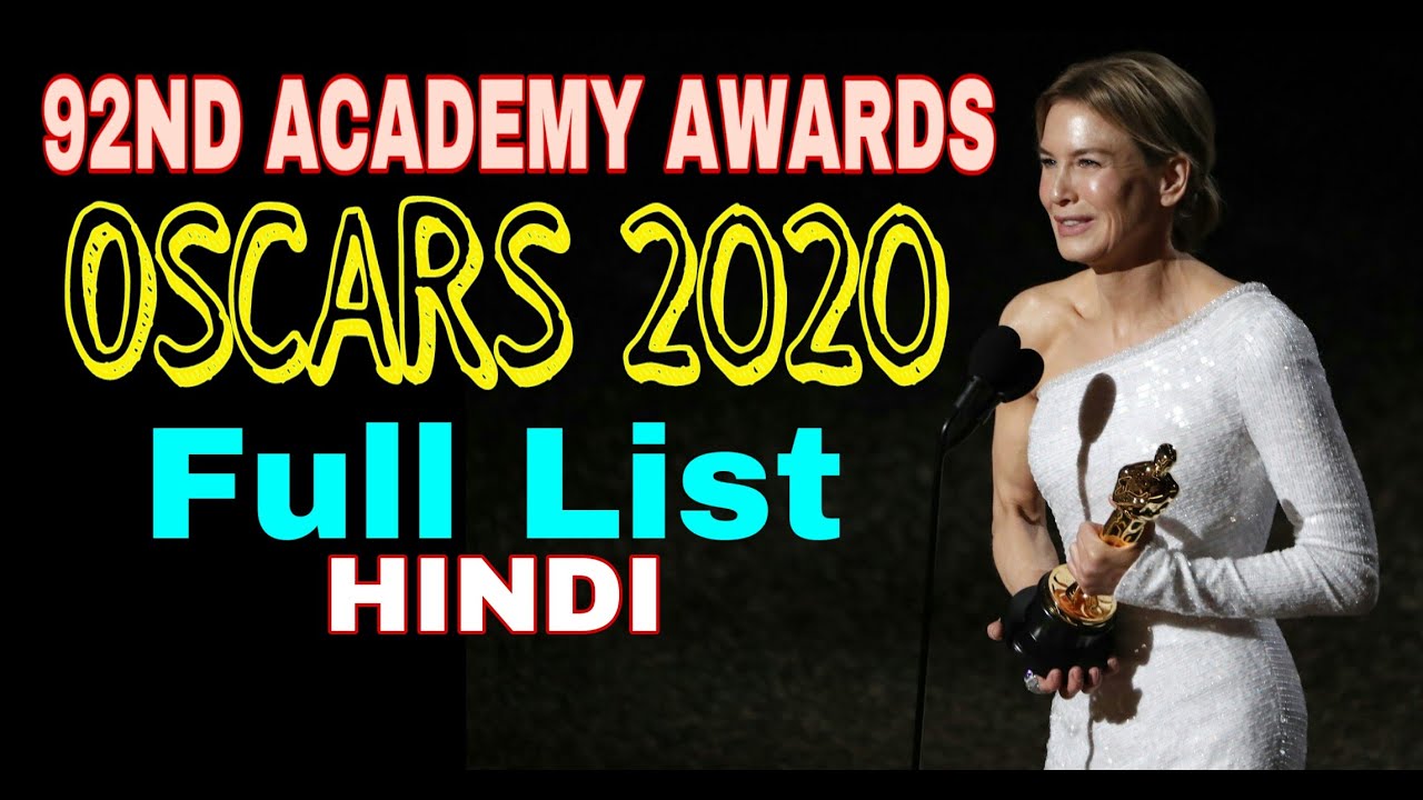 OSCARS 2020 AWARD SHOW AND WINNER | 92ND ACADEMY AWARD | 2020 WINNER ...