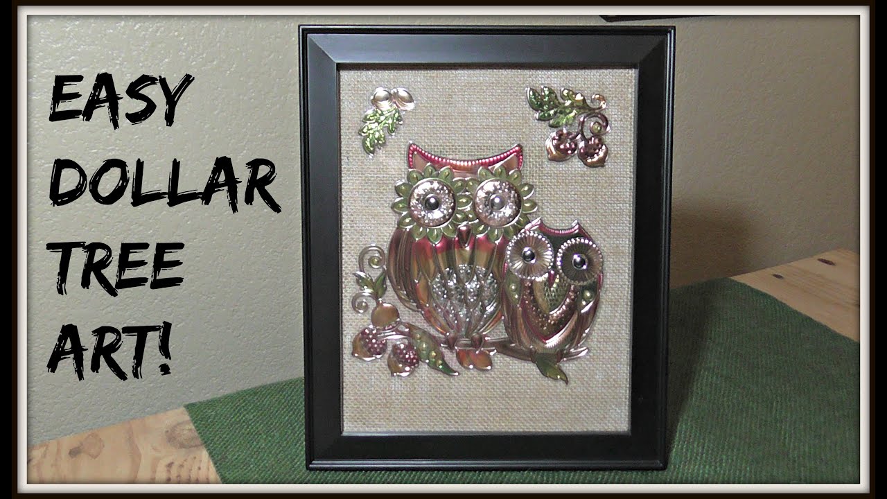 Fall DIY Dollar Tree Owl Art! - YouTube