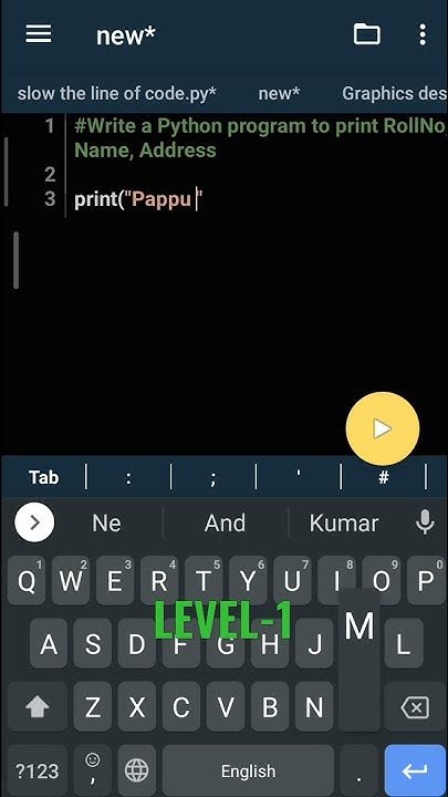 LEVEL-1 | 2. Write a Python program to print RollNo,Name, Address ...
