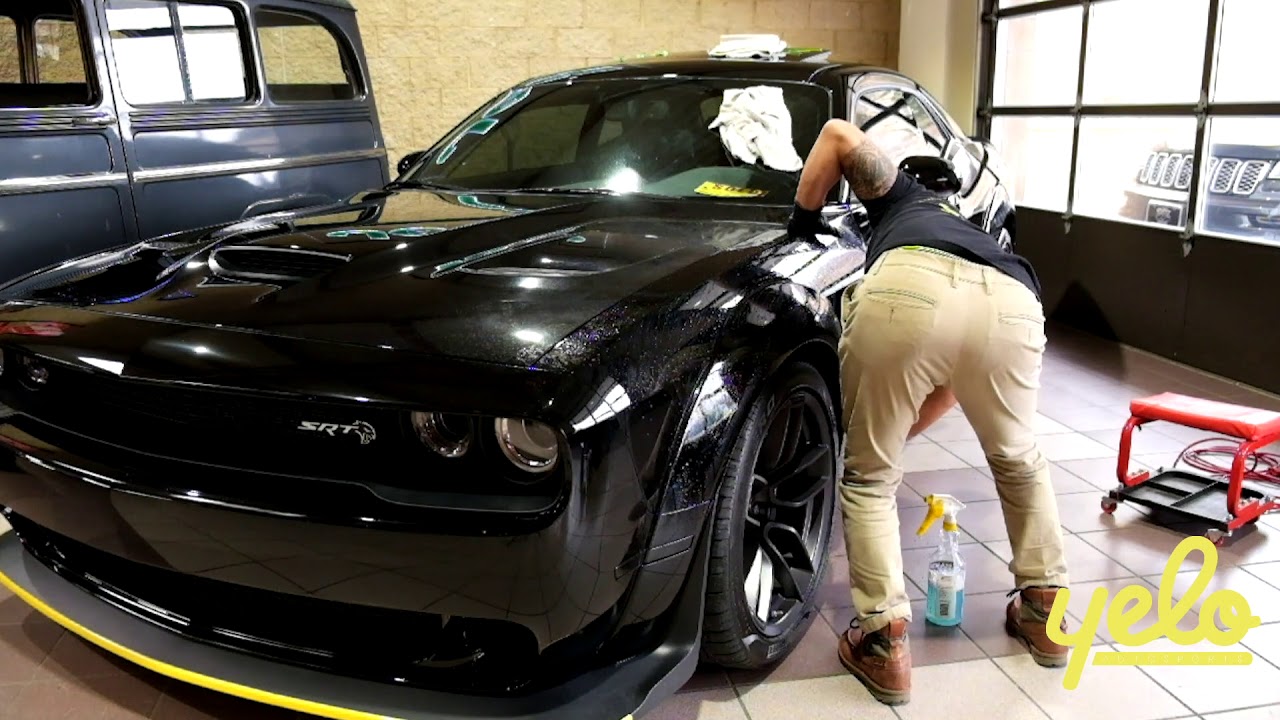 Challenger Hellcat SRT Ceramic coated. Detailing for 10 hours!! - YouTube