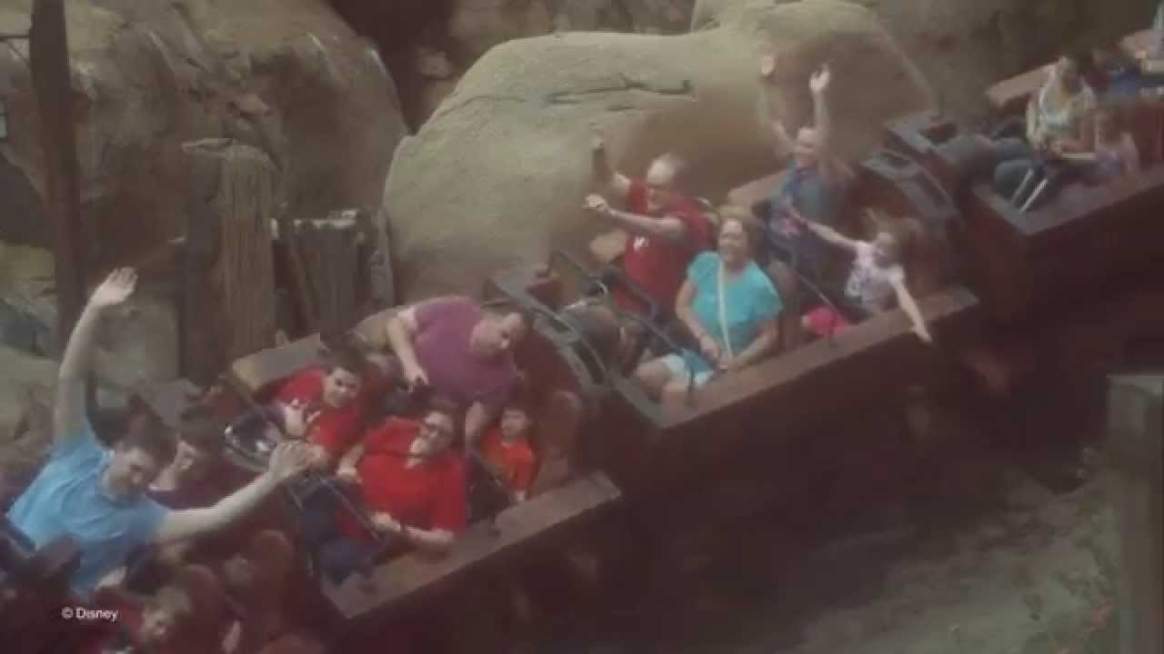 Disney's New Seven Dwarfs Mine Train Roller Coaster - YouTube