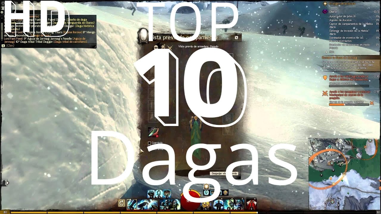 GW2: Top ten dagas más bonitas de Guild Wars 2 (HD 1080p) - YouTube