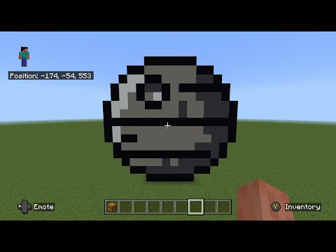 Star Wars Death Star pixel art build minecraft - YouTube