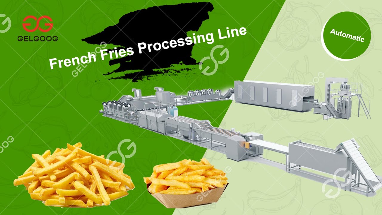 Commercial French Fries Processing Steps/French Fries Production Line ...