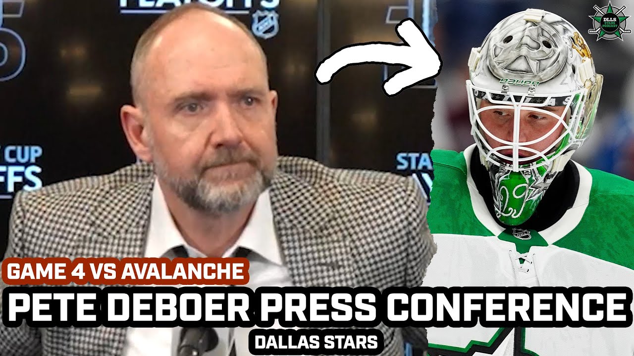 Pete DeBoer HONEST About Series & More After Stars LOSE 4-0 in Game 4 ...