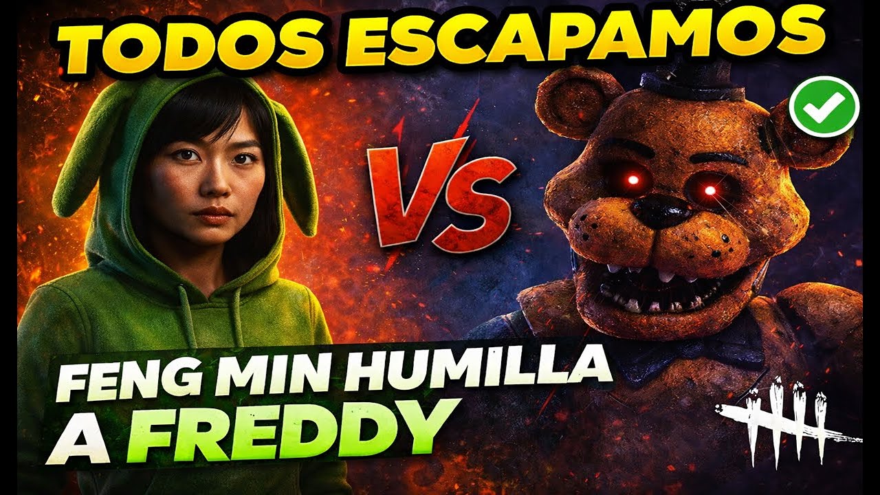 Todos escapamos vs Freddy FNAF | Feng Min en modo ninja 🟢 - YouTube