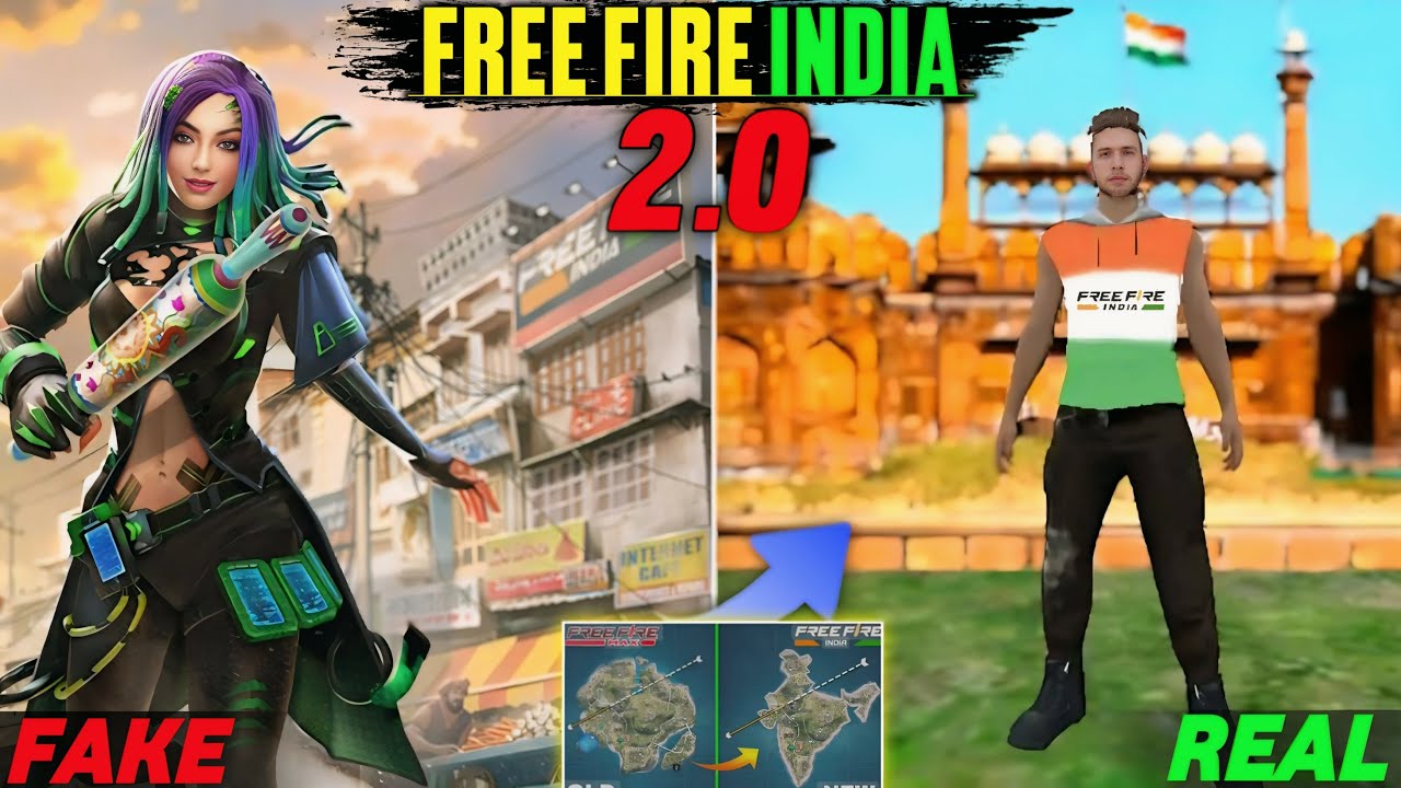 PLAY FREE FIRE INDIA 2.0 REAL & FAKE🔥 -para SAMSUNG,A3,A5,A6,A7,J2,J5 ...