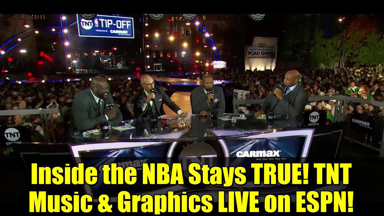 Inside the NBA Stays TRUE! TNT Music & Graphics LIVE on ESPN! - YouTube