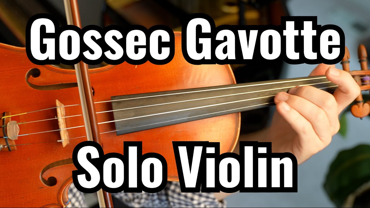 PRO Plays | Gossec Gavotte | Suzuki Book 1 | Solo Violin - YouTube