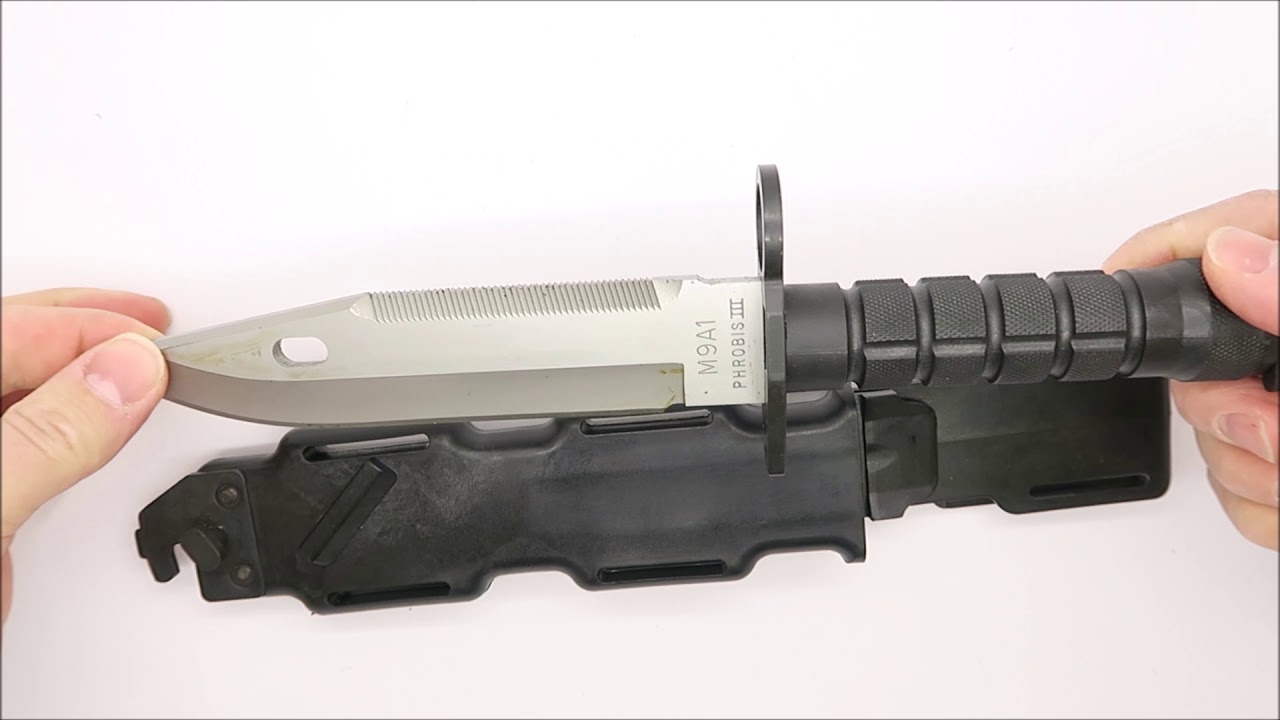Phrobis International Marto M9A1 Variation I - M9 Bayonet Knife - YouTube