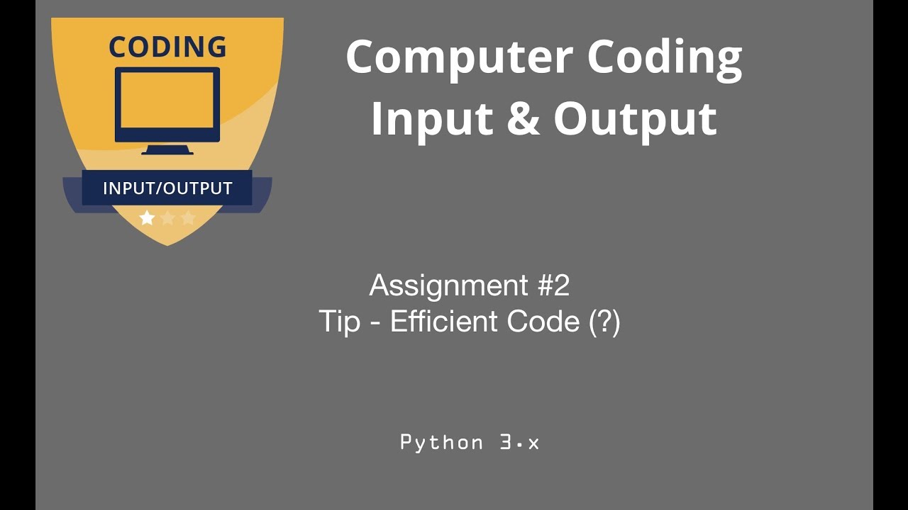 IO Assignment 2 Tip 2 - YouTube