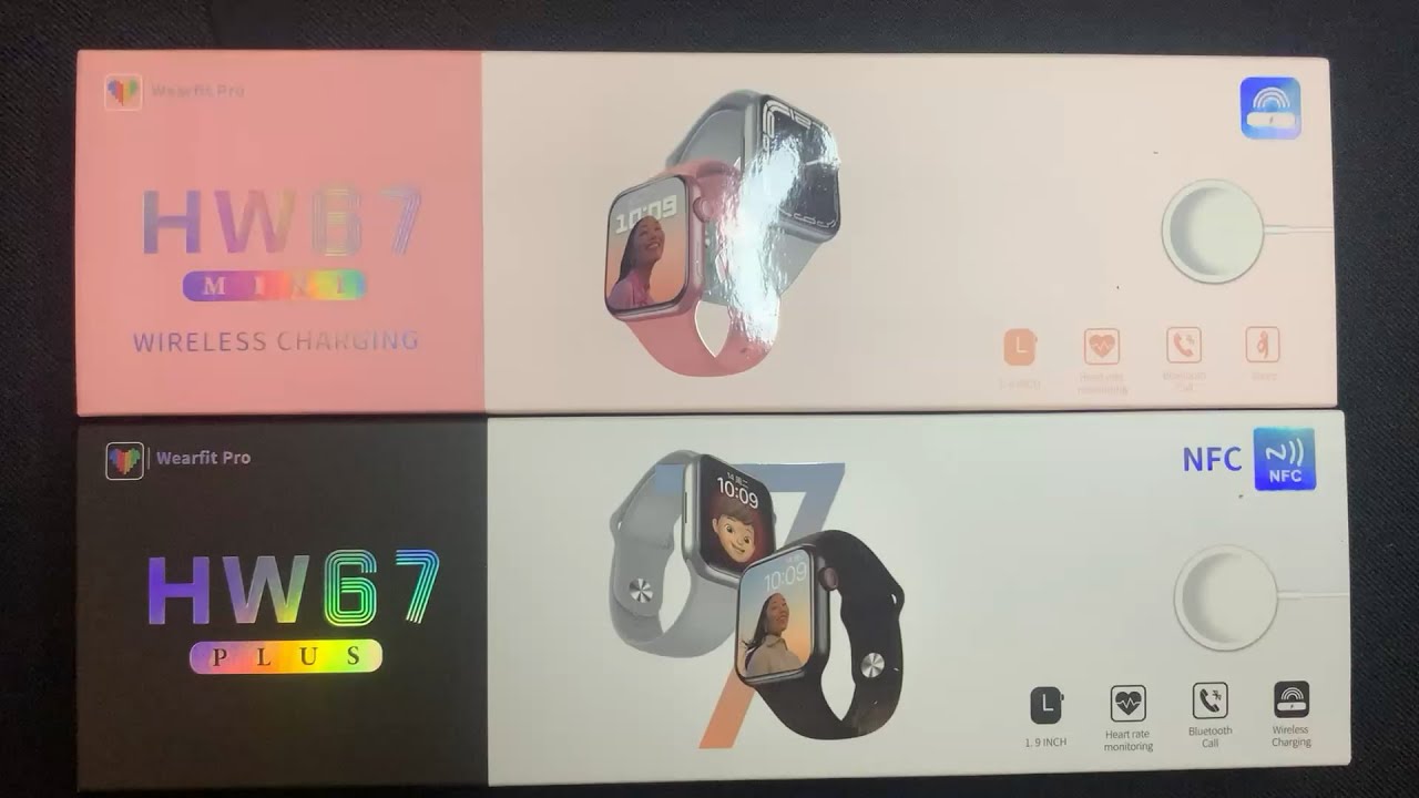 HW67 PLUS/ HW67 Mini Smart Watch; 45 Seconds Quick Unboxing & Review ...