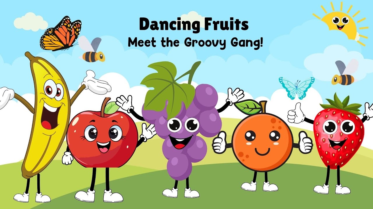 Dancing Fruits! The Groovy Gang | Mae_kidsTV - YouTube