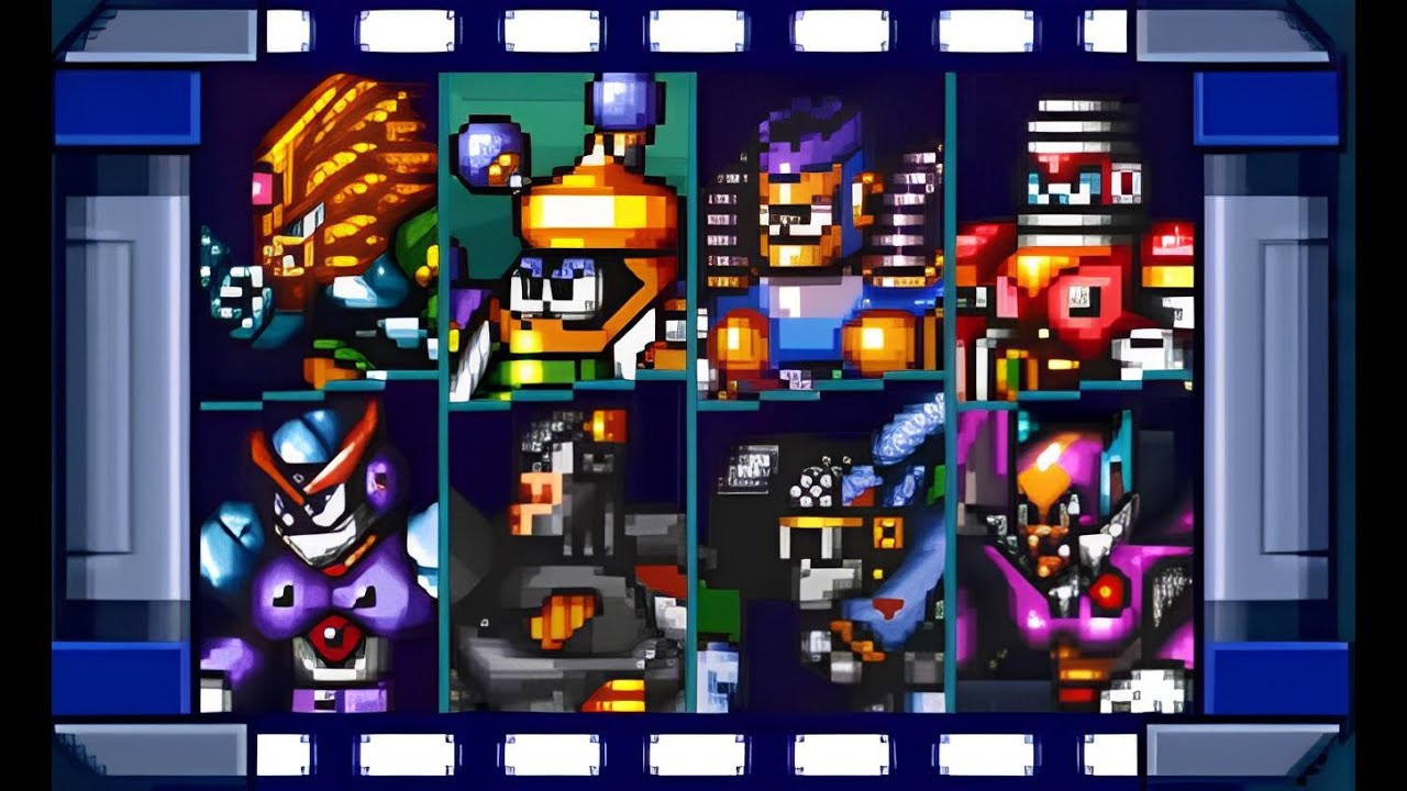 Mega Man 7 - Boss Rush - Gold - Mega Man Legacy Collection 2 - YouTube