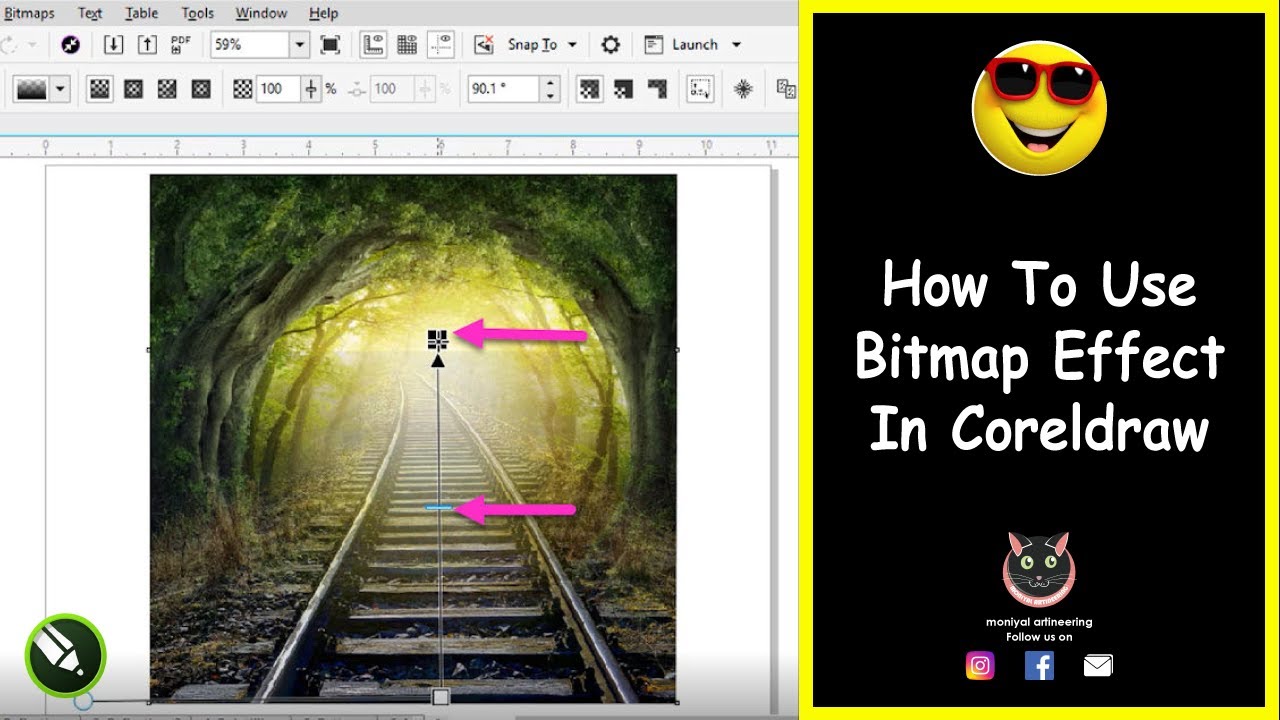 Free Corel Tutorial How To Use Bitmap Effect In Coreldraw Youtube 5778
