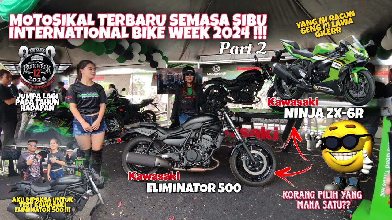 KAWASAKI MELANCARKAN 2 MODEL MOTOSIKAL TERBAHARU SEMASA SIBU BIKE WEEK ...