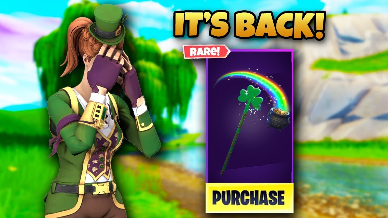 OGs ARE MAD THIS *RARE* PICKAXE RETURNED | Pot O' Gold Pickaxe REVIEW ...