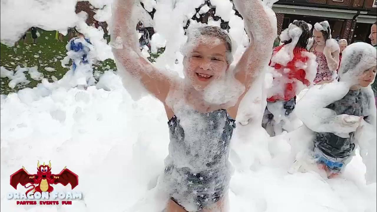 Dragon Foam Party - YouTube