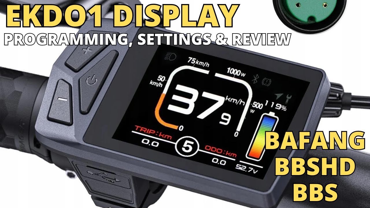 Bafang BBSHD BBS EKD01 Ebike Display Programming Settings and Review ...
