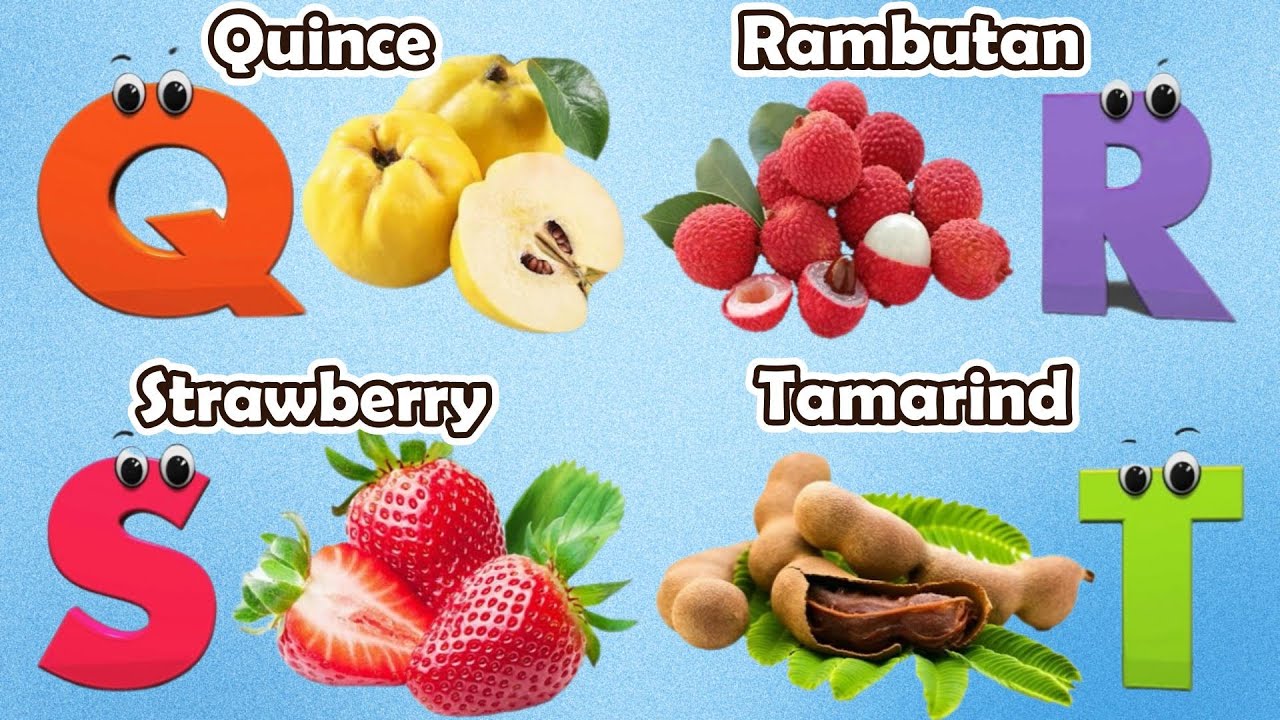 Fruits Alphabet song for Children | Fruit ABC Song | Phonics for Kids ...