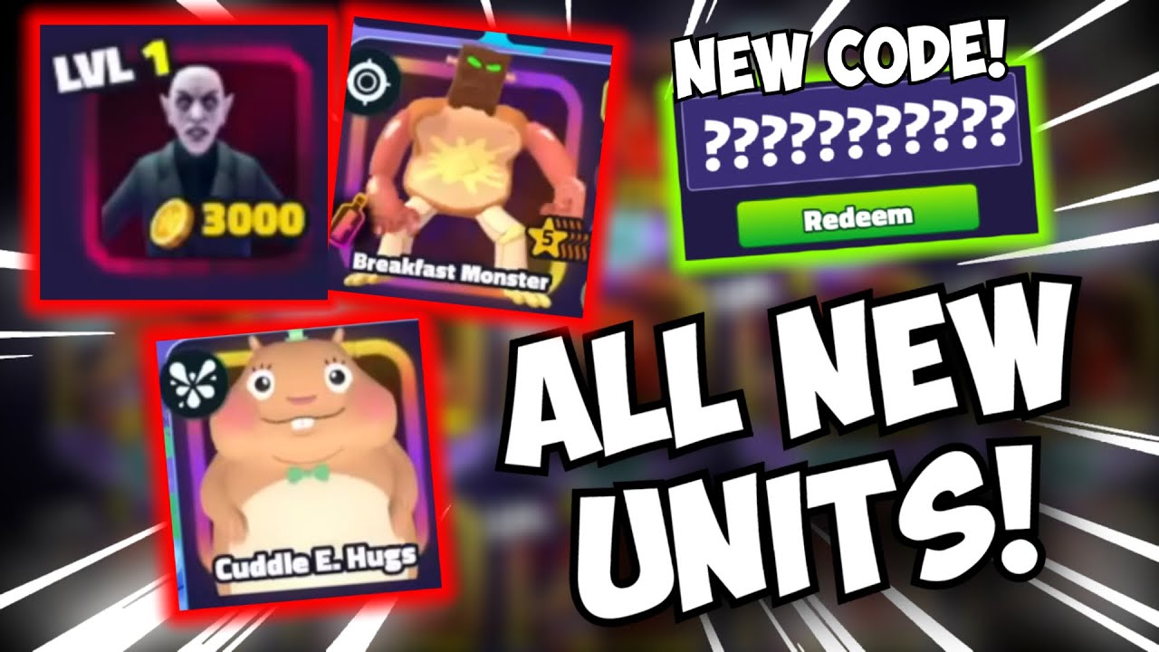 [CODE] All 3 New Unit Showcases! (Cuddle E Hugs, Nosferatu & Breakfast ...