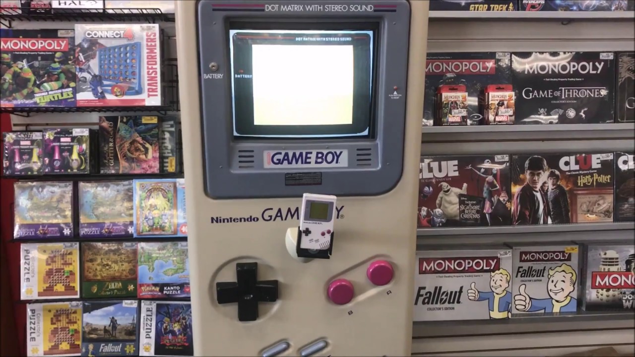 GIANT GAME BOY PLAYER ADVERTISING! (BROKEN) - YouTube