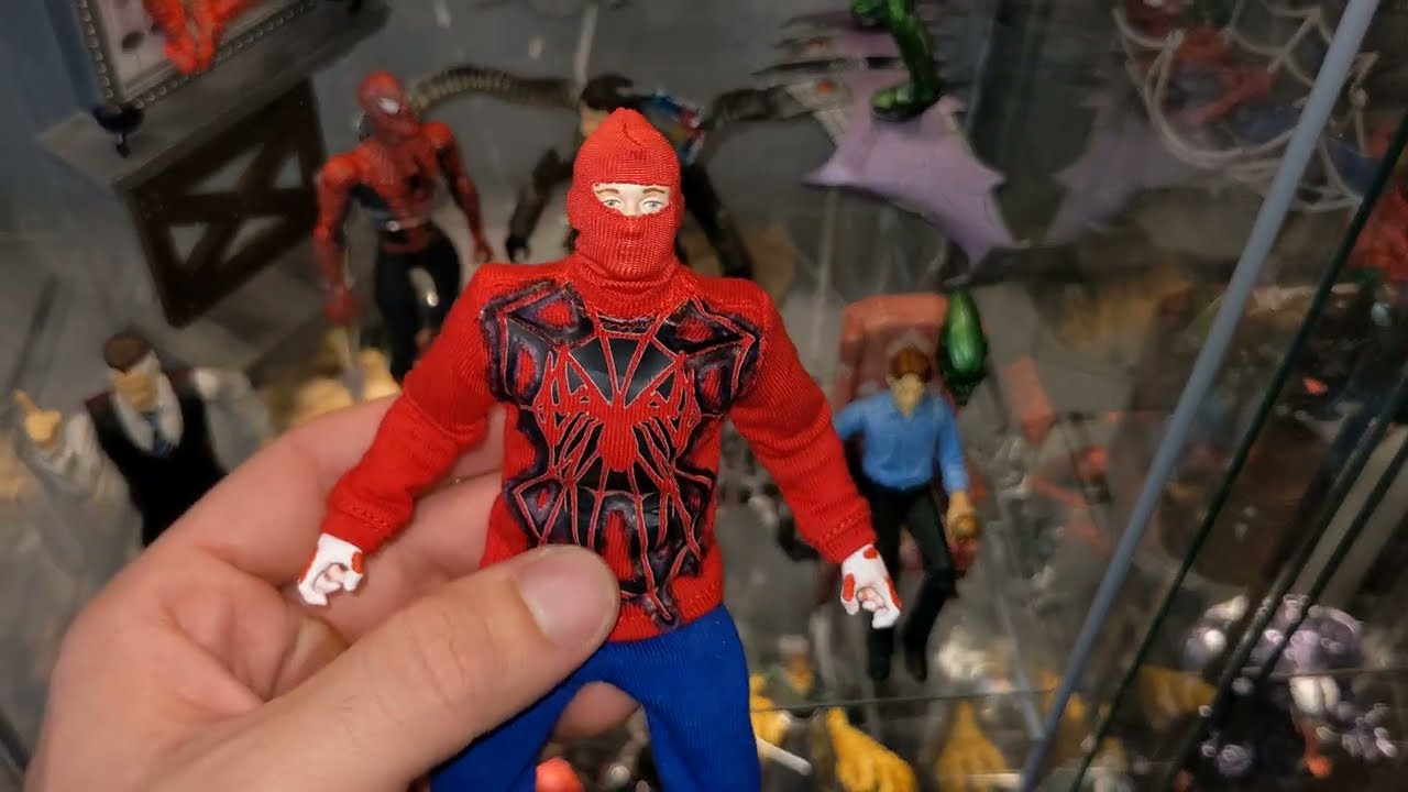 Marvel Legends Spider-Man 2002 Tobey Maguire Human Spider Custom Figure ...
