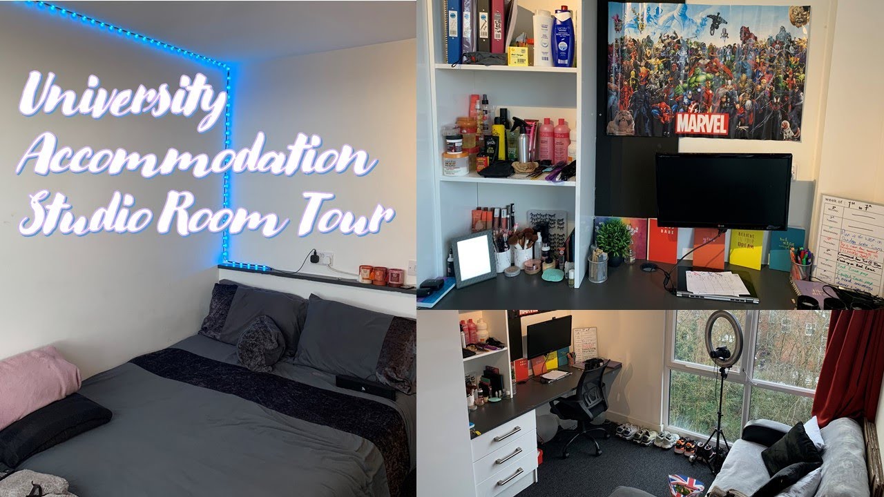 UNIVERSITY ACCOMMODATION STUDIO ROOM TOUR | University of Leicester/DMU ...